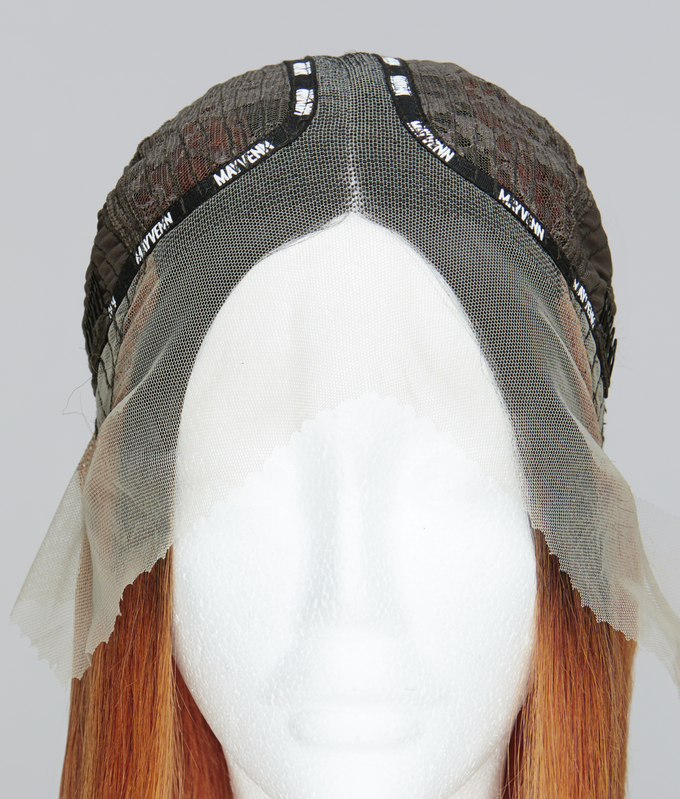 Straight Center Part Bob Two-Toned with 1B/Orange Wig | Mayvenn